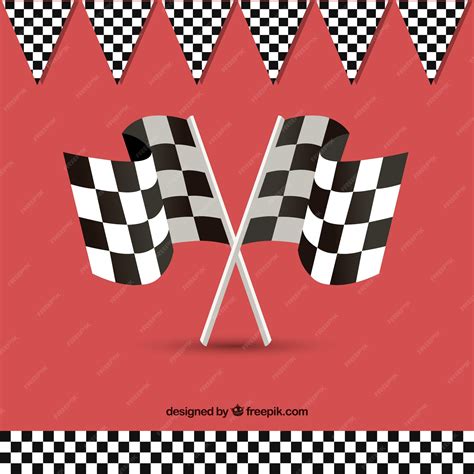 Premium Vector Checkered Flag Background