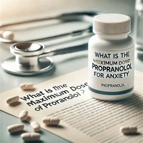 What Is The Maximum Dose Of Propranolol For Anxiety Credihealth