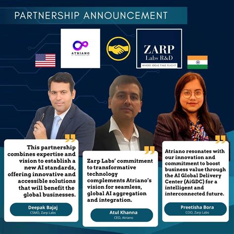Zarp Labs On Linkedin Zarplabs Atriano Aigdc Partnership