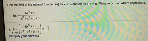 answered find the limit of the rational function… bartleby