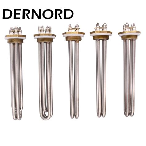 Dernord 24v 48v 36v Dc Elemento Riscaldante Dn32 Filo Tubolare Scaldabagno Ad Immersione 600w