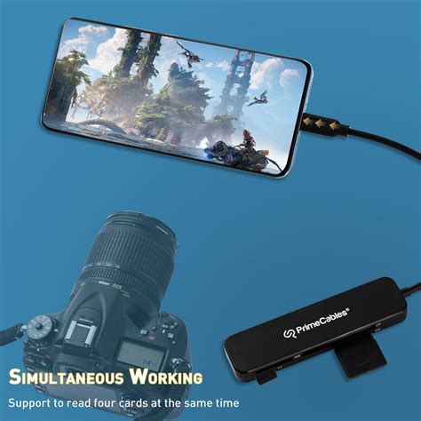 Usb C 3 0 5gbps High Speed Memory Card Reader 4 In 1 Sd Tf Ms Cf Primecables®