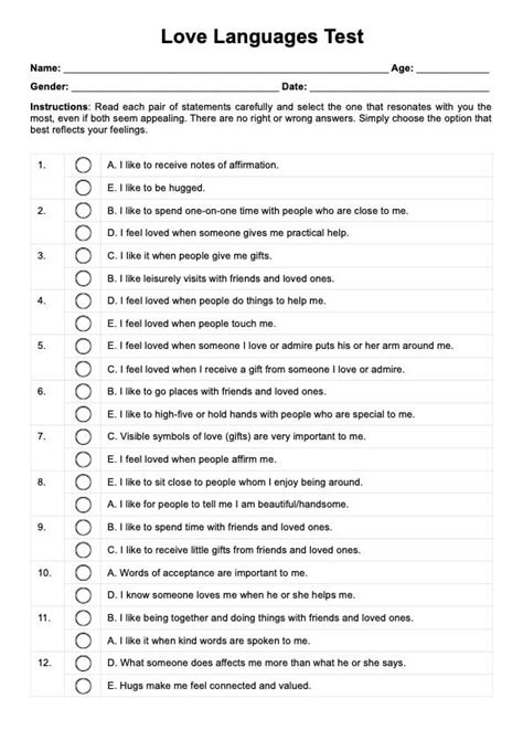 Love Language Test