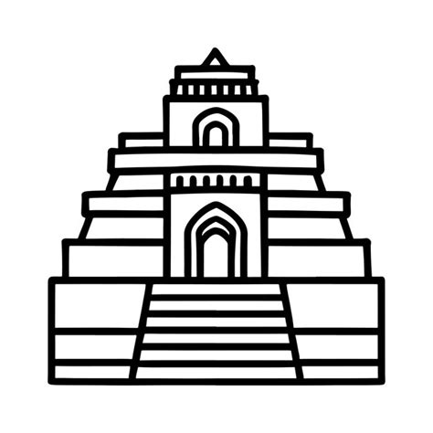 Aztec Drawing Simple