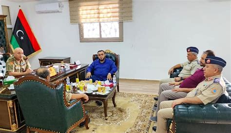وكالة الأنباء الليبية رئيس الأركان العامة للجيش الليبي، يقوم بزيارة