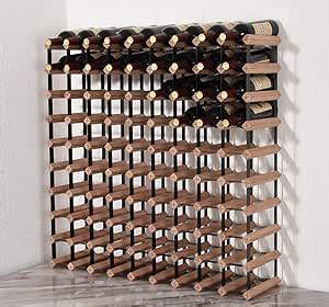Amazon Com JILIDAO Wine Rack Custom Free Standing Floor Wine Storage Cabinet Shelf Wood Metal