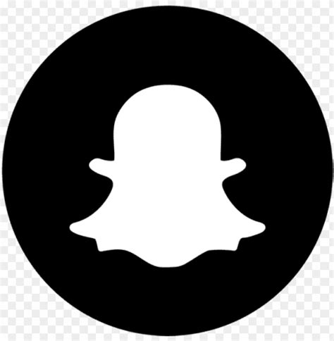 Black Snapchat Logo Png