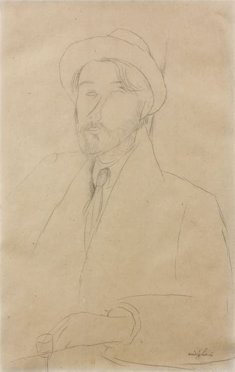 Amedeo Modigliani Italian 1884 1920 Portrait Of Leopold Zborowski