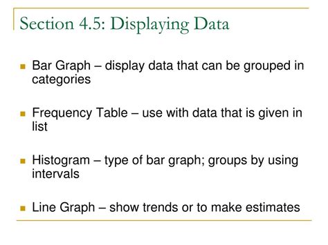 ppt chapter 4 collecting displaying and analyzing data powerpoint