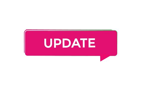 New Website Click Button Update Level Sign Speech Bubble Banner Vector Art At