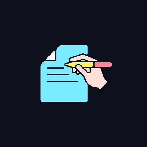 Written Communication Rgb Color Icon For Dark Theme 3485769 Vector Art At Vecteezy