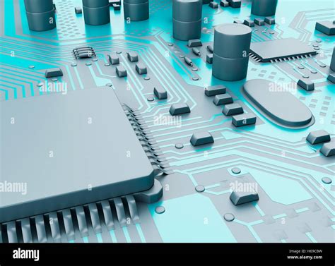 3d Renderer Image Central Computer Proccesor Cpu Technology Concept