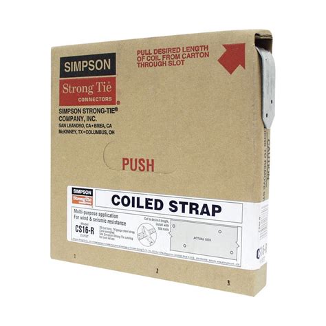 Simpson Strong Tie Cs16 R 10 44 In H X 2 19 In W 16 Ga