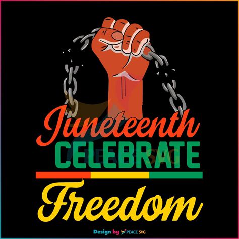 Free Juneteenth Freedom Since 1865 Break Every Chain SVG Cutting
