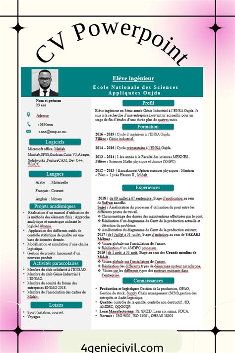 Cv Powerpoint Gratuit Artofit