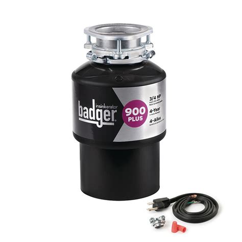 Insinkerator Badger 900 Plus 3 4 Hp Continuous Feed Garbage Disposal