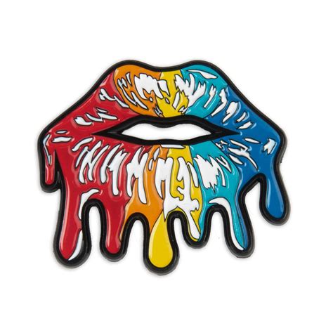 Reannas Closet 2 Dripping Lips Enamel Pin Stylish Accessory