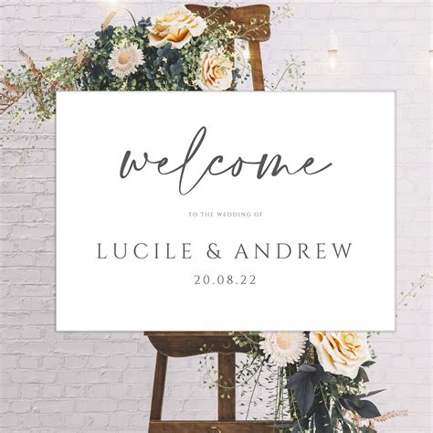 What Size Are Wedding Welcome Signs