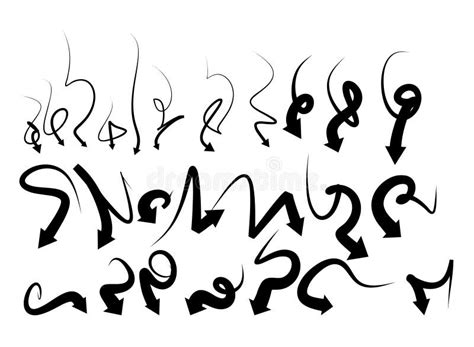 Vector Arrow Element In Monchrome Stock Illustration Illustration Of Pointer Hand 242266152