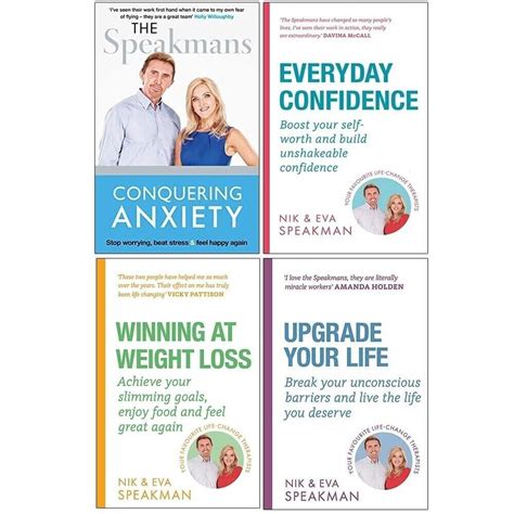 Nik And Eva Speakman 4 Book Set Conquering Anxiety Weight Loss