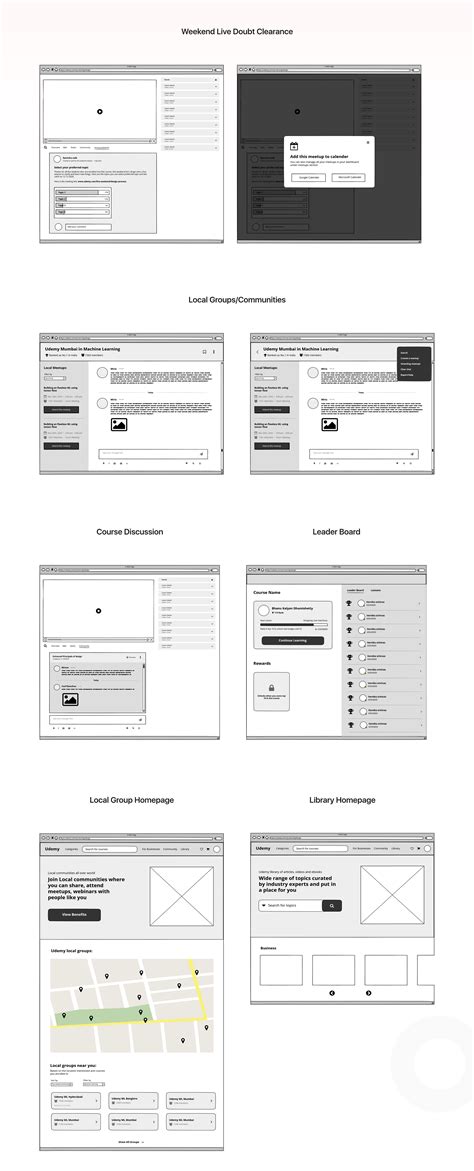 Udemy UX UI Concept Project On Behance