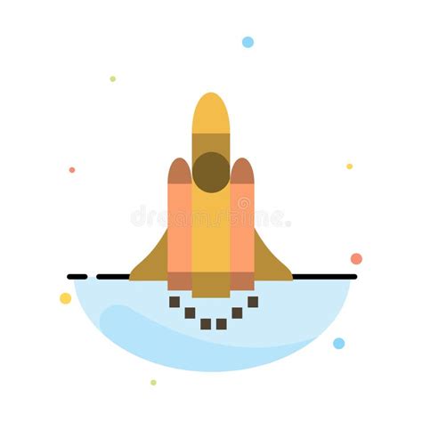 Launch Launching Marketing Promote Abstract Flat Color Icon Template
