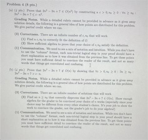 Solved Problem 4 8 Pts A 4 Pts Prove That Chegg Com