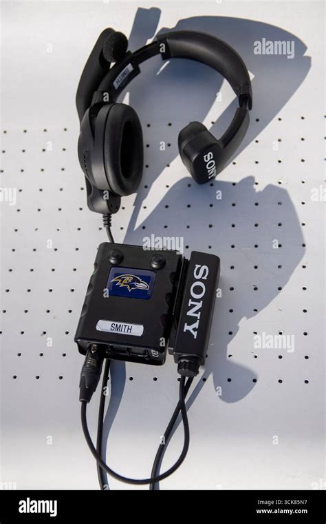 Detail View Of A Sony Headset Before An Nfl Football Game Between The Buffalo Bills And The