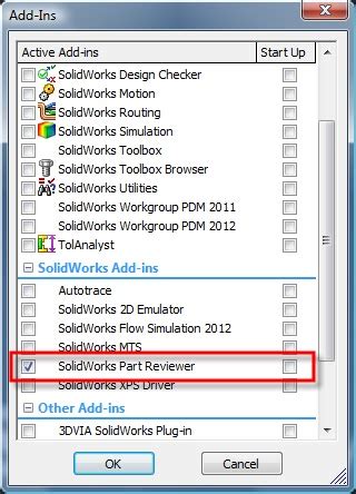 SolidWorks Part Reviewer PLM Group Denmark
