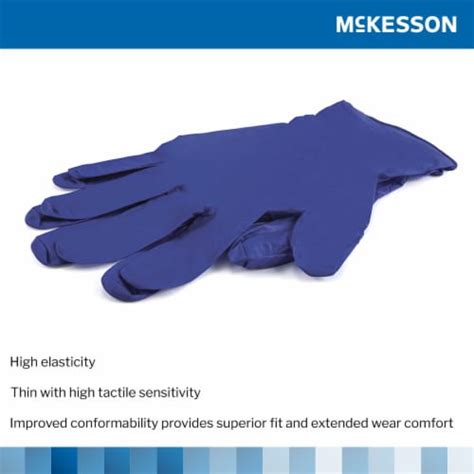 Mckesson Confiderm 30 Nitrile Exam Glove Standard Cuff Length Medium