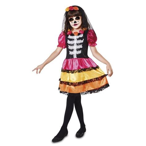 Disfraz de Catrina Esqueleto para Niña