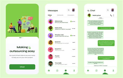 Daily Ui~ Message Main Screen On Behance