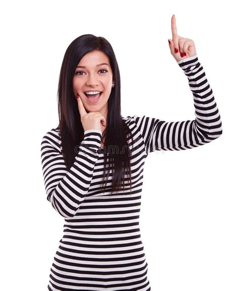 Young Woman Having Great Idea Stock Image Image Of Shirt Smile 69734313