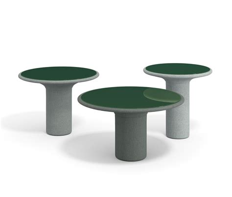 Echo Table Flaunts Detachable Top And Upholstered Stem
