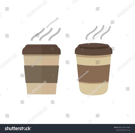 Hot Cup Takeaway Cartoon Vector Illustration Stock Vector Royalty Free