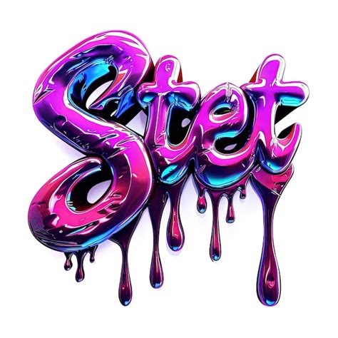 Premium Photo A Neon Sign That Says Future With Dripping Paint