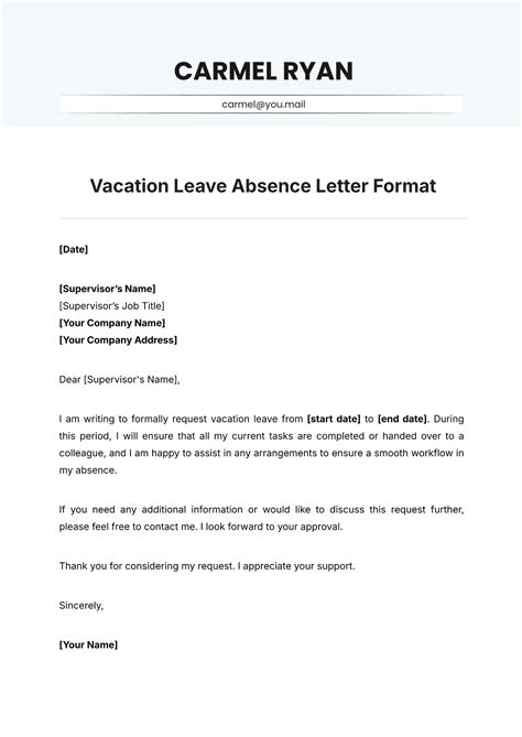 Free Leave Letter For Already Taken Leave Template To Edit Online