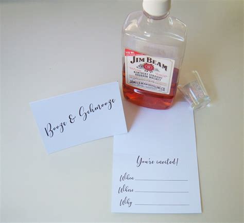 Booze And Schmooze Party Invitation Etsy