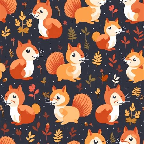 31000 Squirrel Pattern Design Pictures