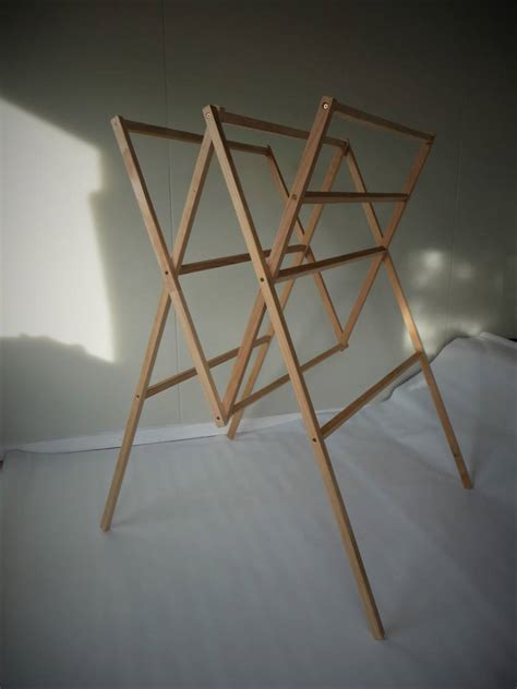 Recycled Wood Folding Drying Rack Felt
