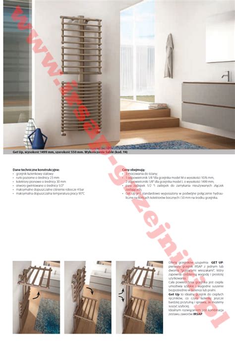 Grzejnik Irsap Get Up Grzejniki Irsap
