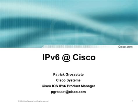 Ipv6 Cisco