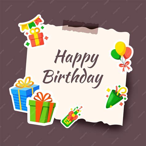 생일 축하합니다 디자인 배경 프리미엄 벡터