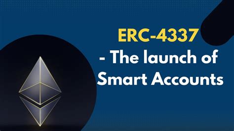 ethereum launches smart accounts through erc 4337 making crypto user