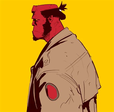 Bruka Jones Hellboy Hellboy Comic Highres 1boy Balding Beard