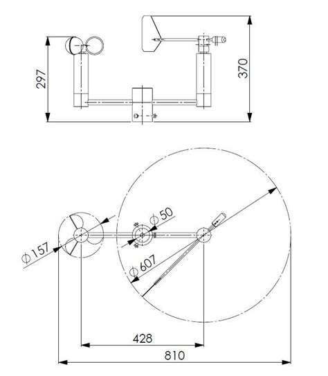 Combined Wind Sensor And Wind Direction Sensor ANDWM3 ANDIVI