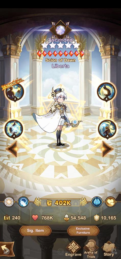 New Celestial Hero Liberta Scion Of Dawn In Game Appearance Skills