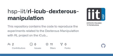 Github Hsp Iit Rl Icub Dexterous Manipulation This Repository