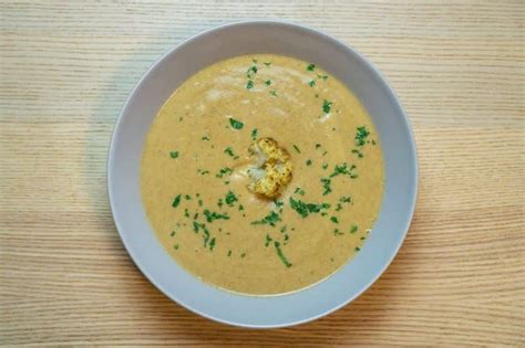 Vegan Roasted Cauliflower Soup Without Cream Recipe No Frills Kitchen