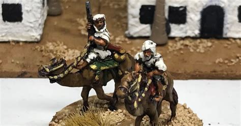 A Figure Painting Therapy Project Mahdist Command Base Plastic Palm Trees More Th Cavalry